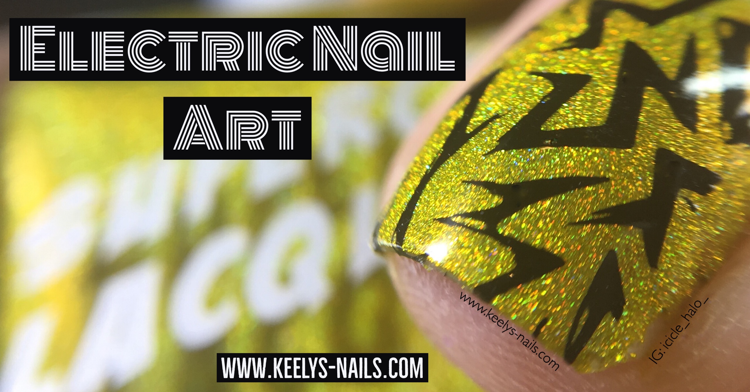 Danger High Voltage Electric Nail Art with Superchic Lacquer Pheromone ...