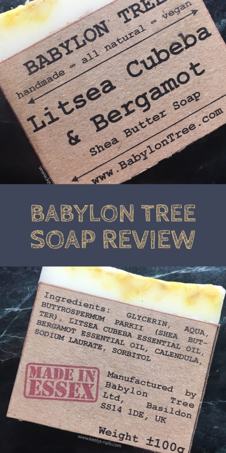 Babylon Tree Shea Butter Soap Review - Keely's Nails